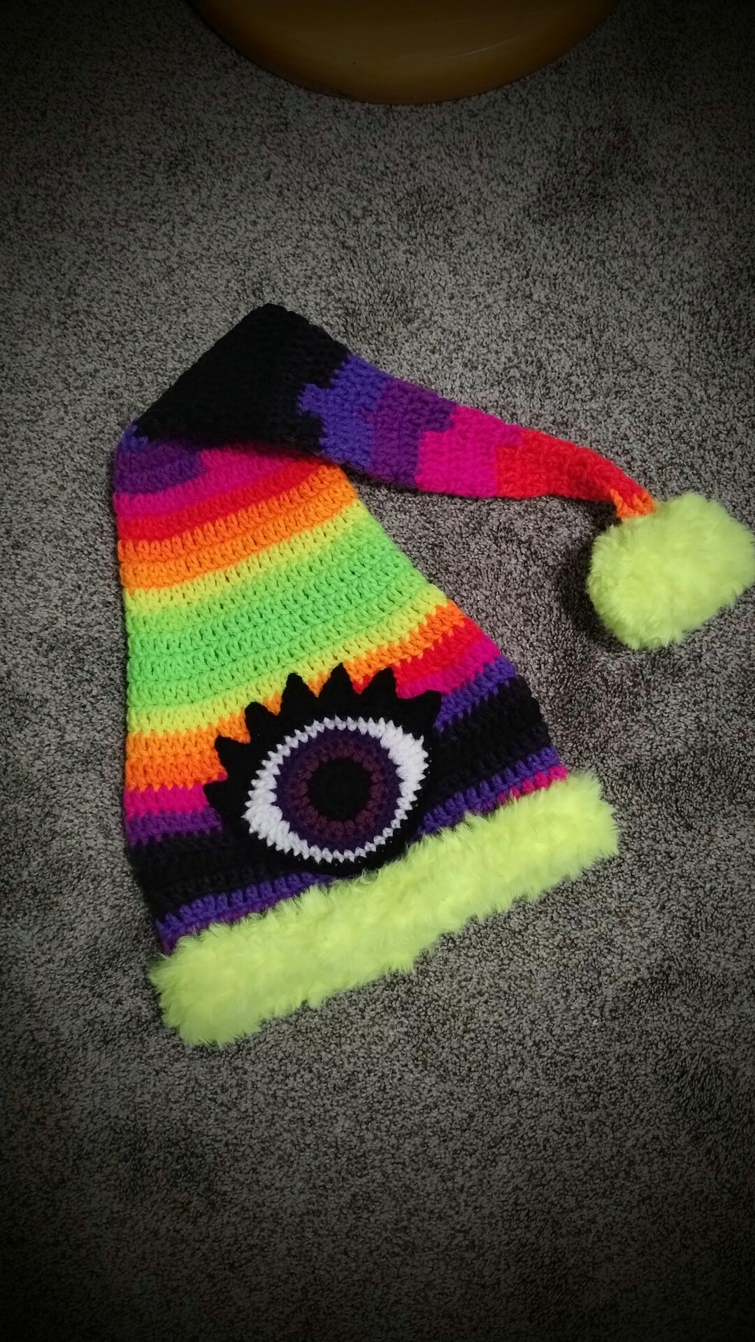 Third Eye Santa Hat Adult Size Festival Bucket Hat Psychedelic Hat ...