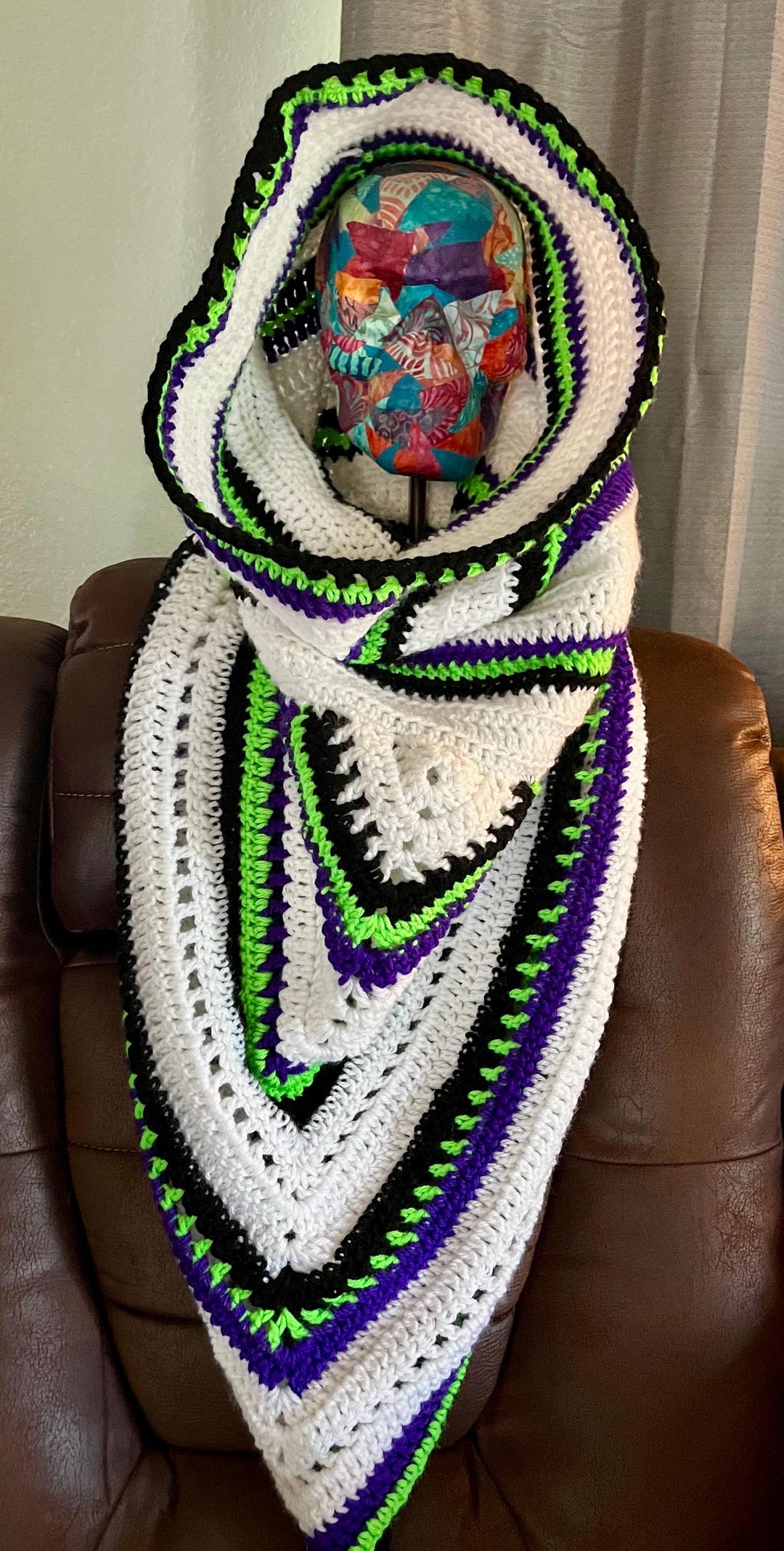 Beetlejuice Inspired Hooded Scarf - Etsy