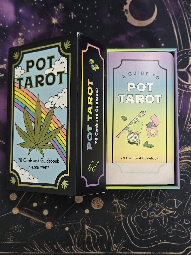 Pot Tarot Deck & Guidebook: Cannabis-themed Divination Set - Etsy