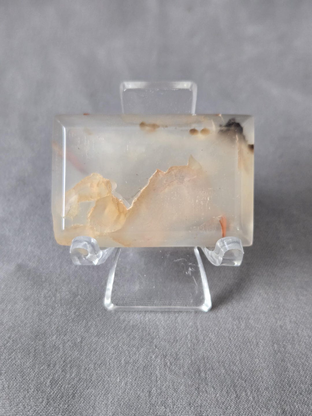Sakura/flower Agate Bevel Cut Slab - Polished Specimen - Etsy