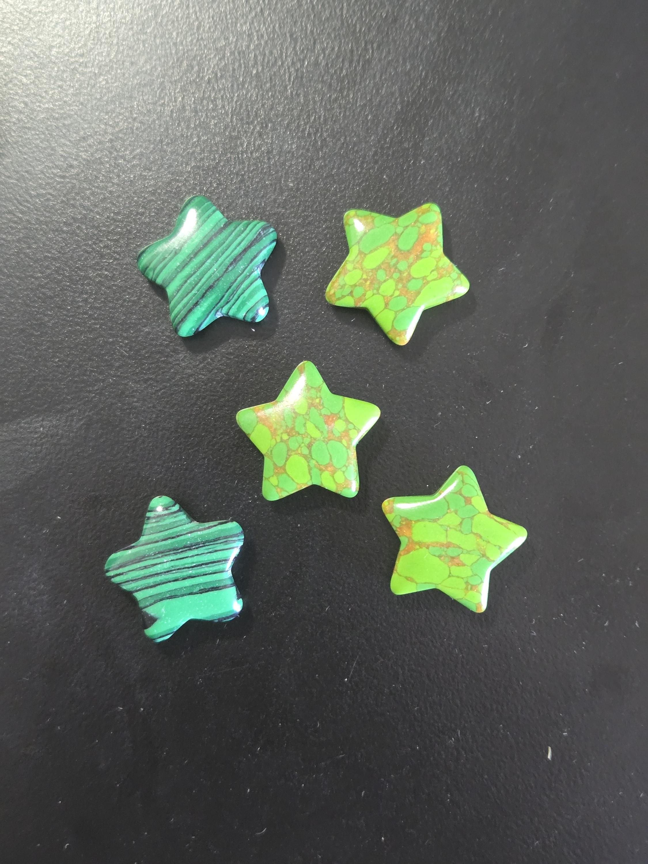 Miniature Star Pocket Stones: Glass & Ceramic Collectible Charms - Etsy