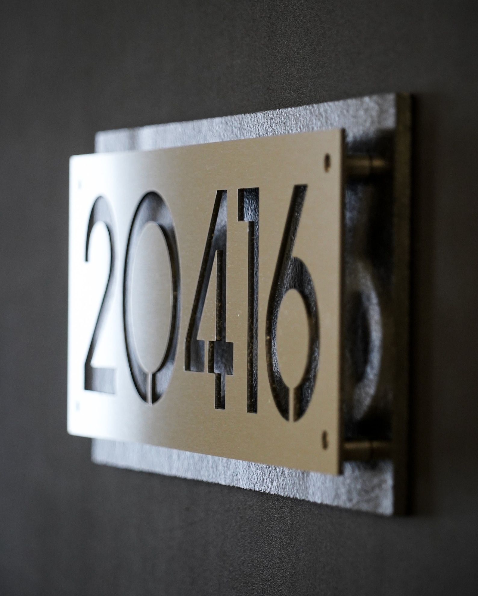 Custom Stainless Steel and Natural Slate House Numbers - Etsy