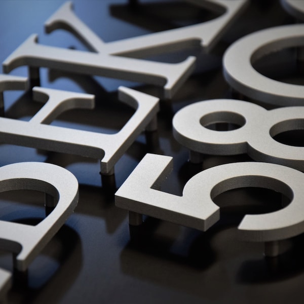 Floating Stud Mount Letters - Etsy