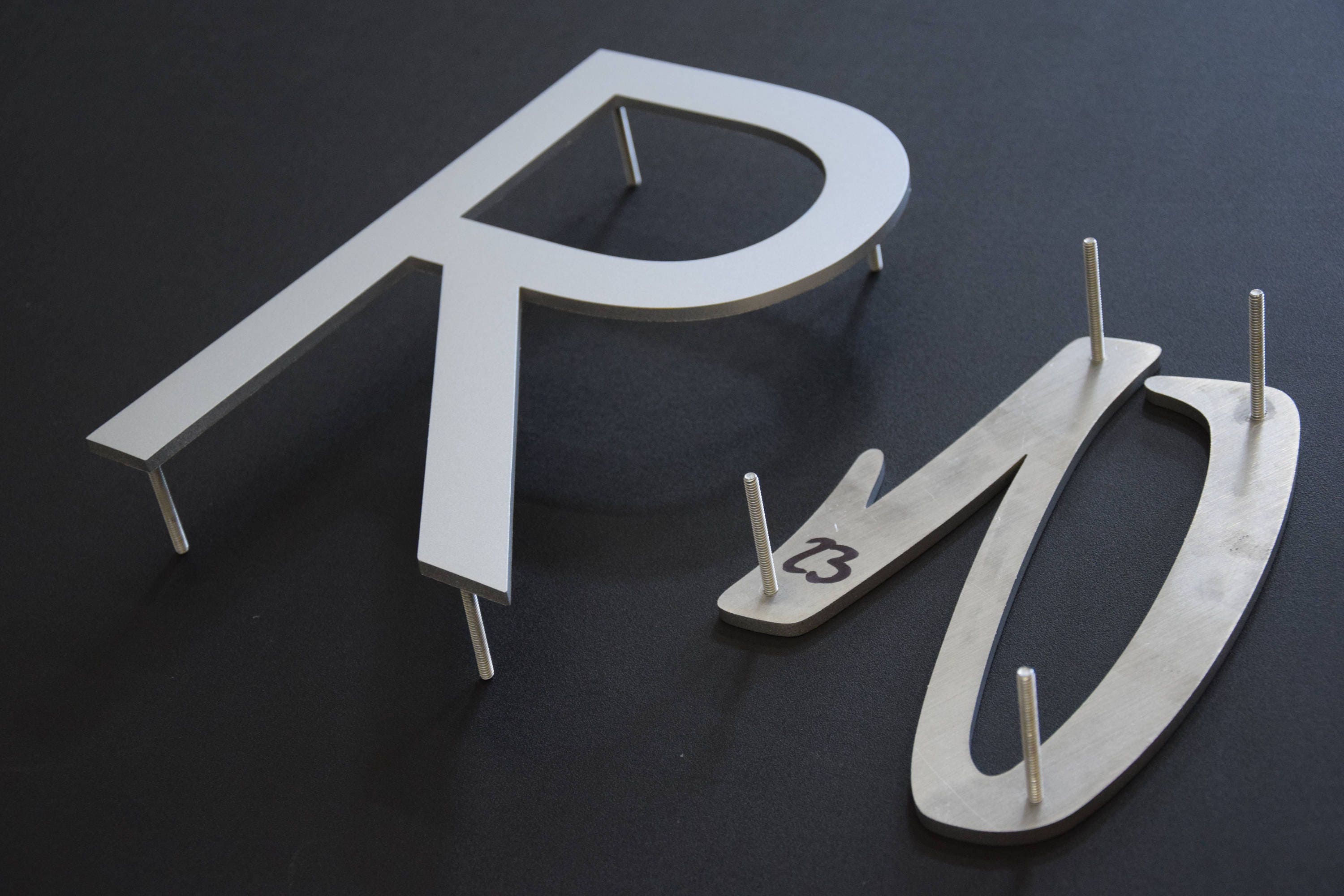 Custom Aluminum Stud Mounted Letters And Logos | Etsy