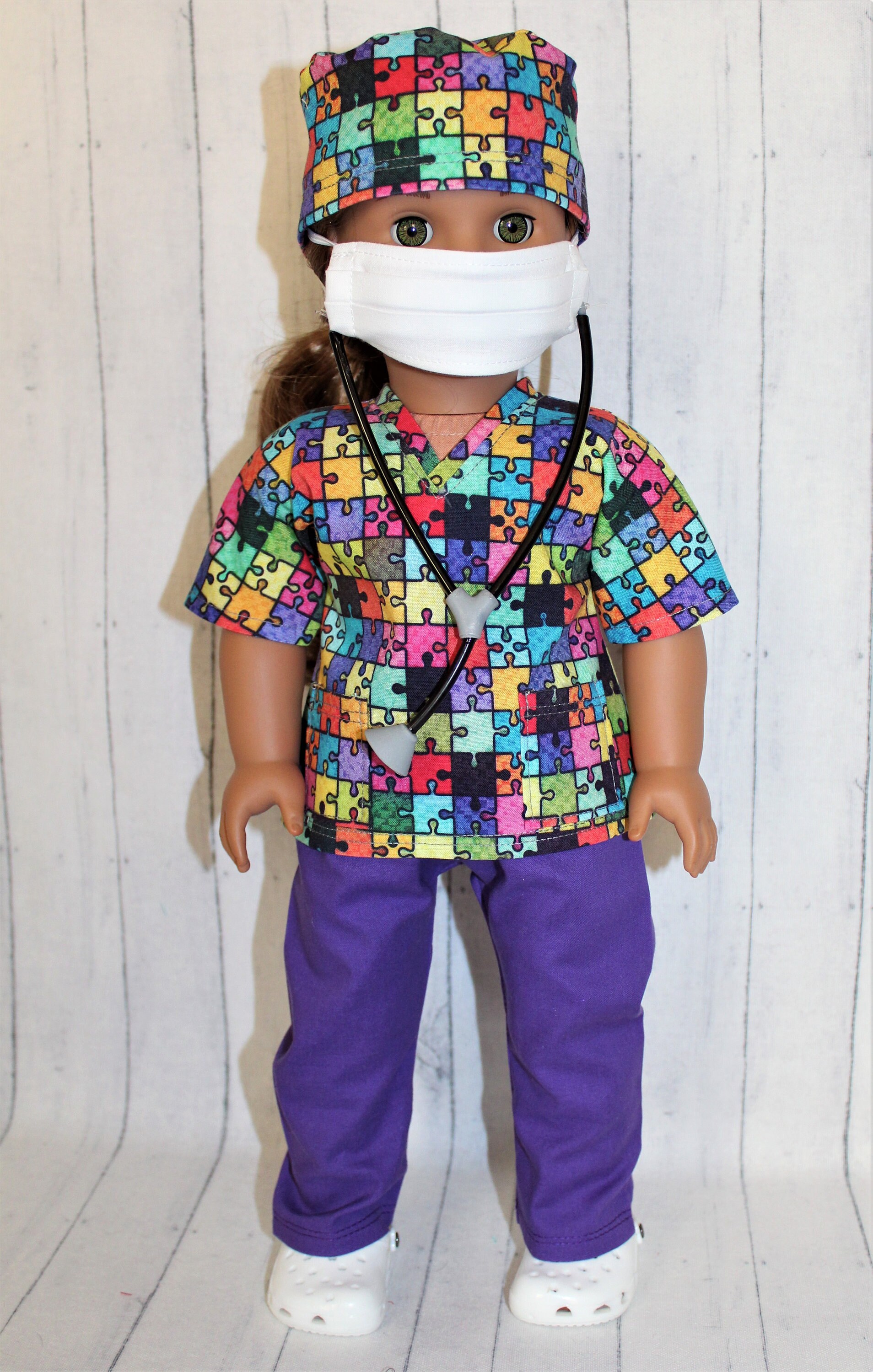 18 Inch Doll like American Girl Autism Awareness Puzzle | Etsy