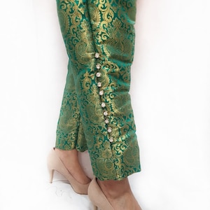 Buy Jamawar Trousers Shalwar Kameez Pakistani Clothing Indian Dress ...