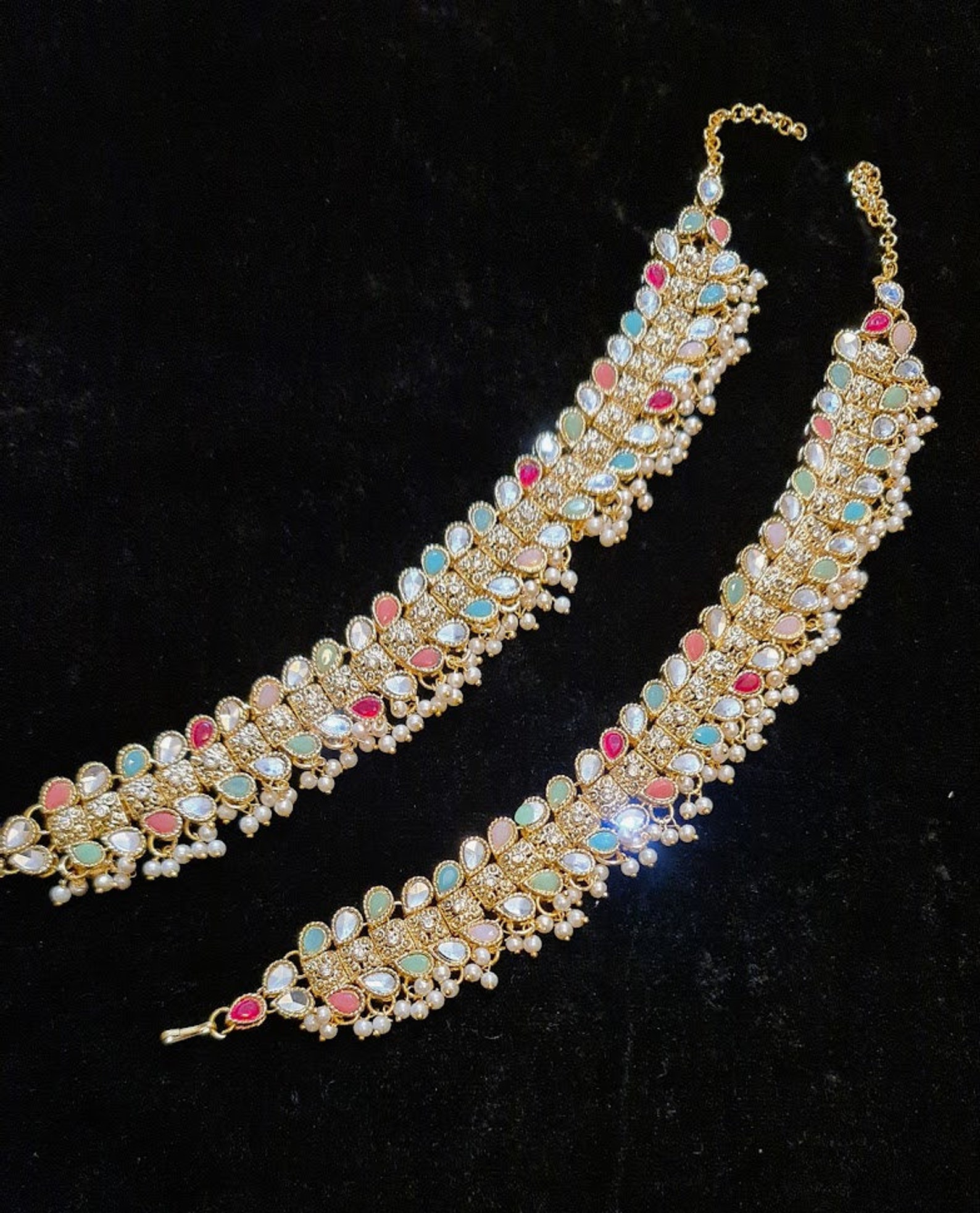 INDIAN ANKLET Bridal Anklet Pakistani Jewelry Indian | Etsy
