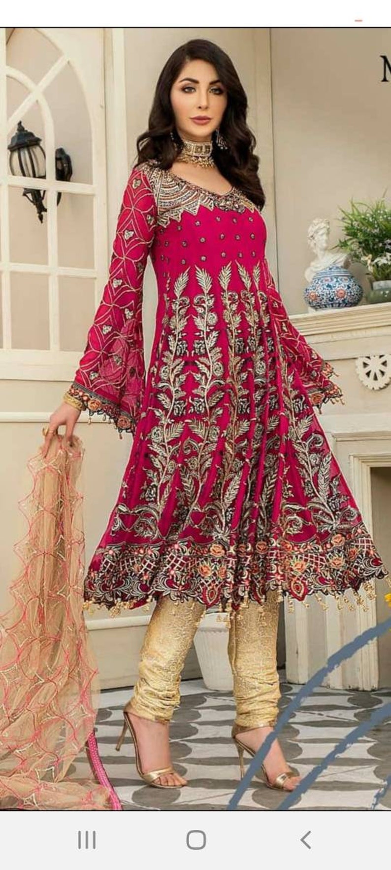 Vestido indio salwar kameez pakistani ropa indio vestido - Etsy España