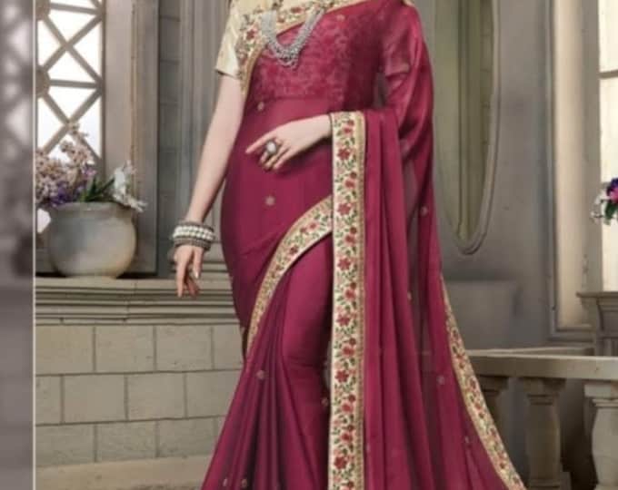 Indian Saree Indian Sari Indian Bollywood Saari Salwar Kameez Pakistani ...