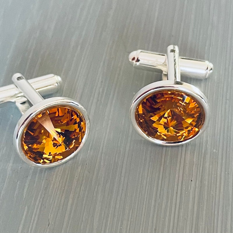 Orange Cufflinks - Etsy