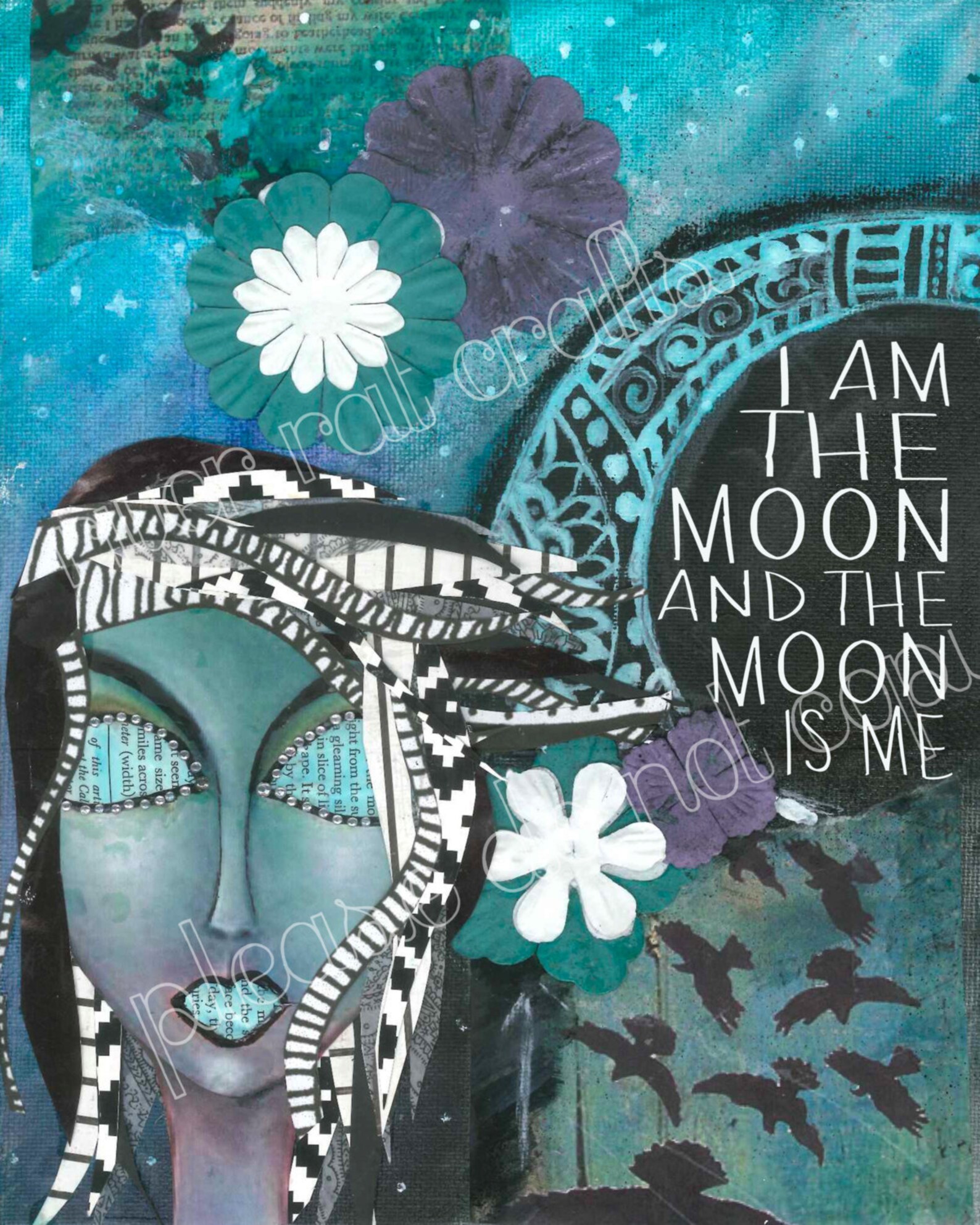 I Am the Moon and the Moon is Me, Printable Wall Decor, Digital ...
