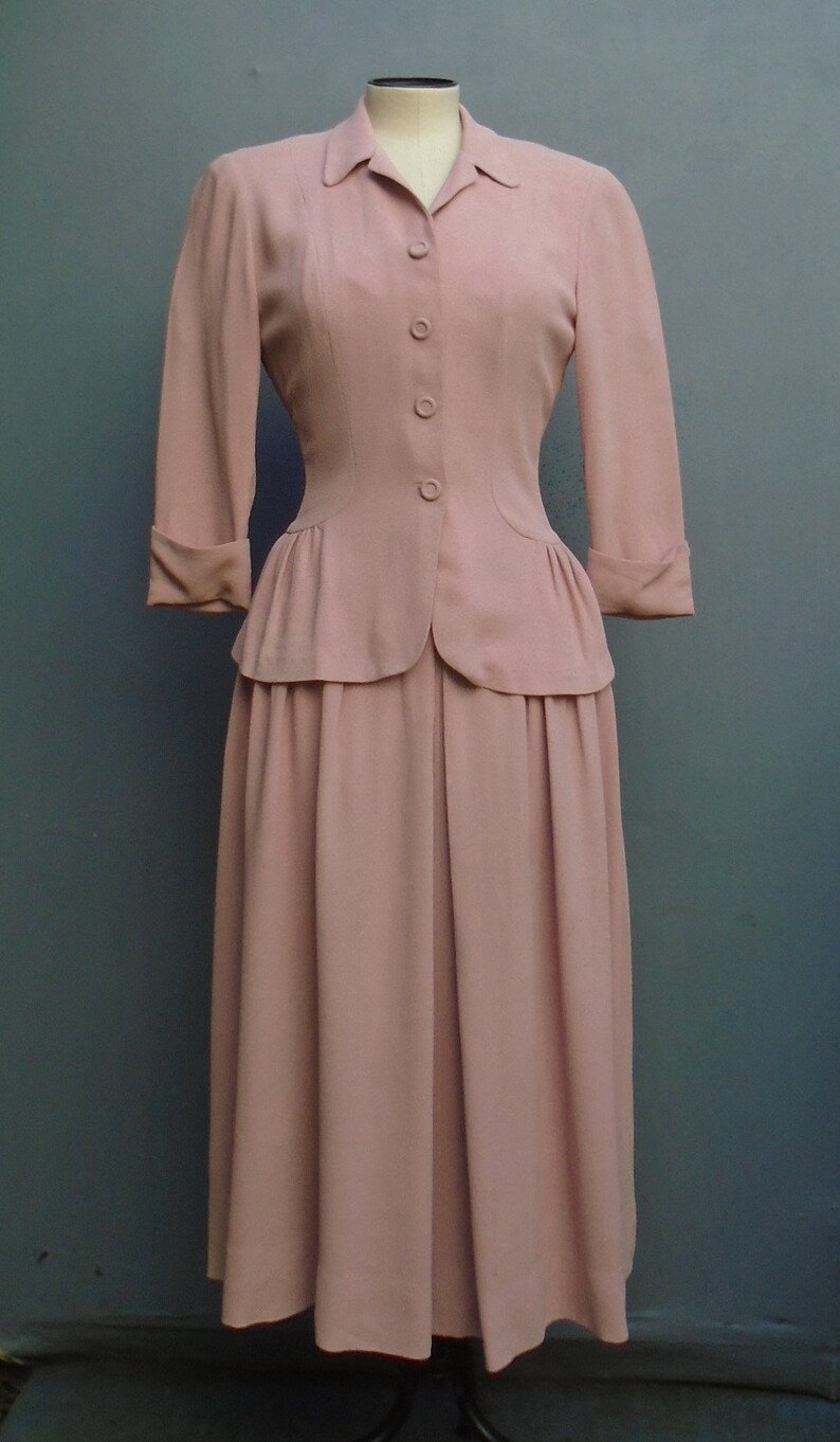 Wonderful Original Vintage 1940s IIOII Dinner Plate Dress Suit - Etsy UK