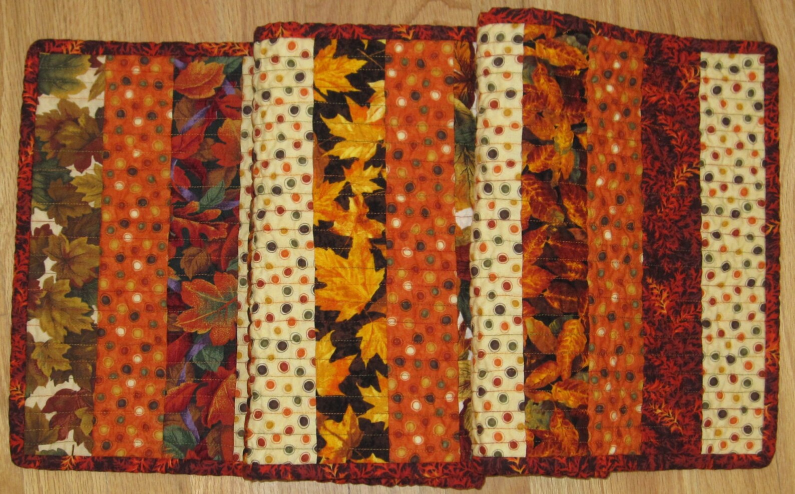 Fall Colors Quilted Table Runner - Etsy