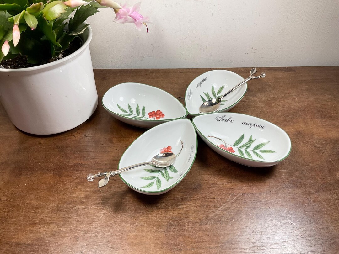 Apilco, Elysian Garden, Porcelain, Avocado Dishes, Designed by Ronald ...
