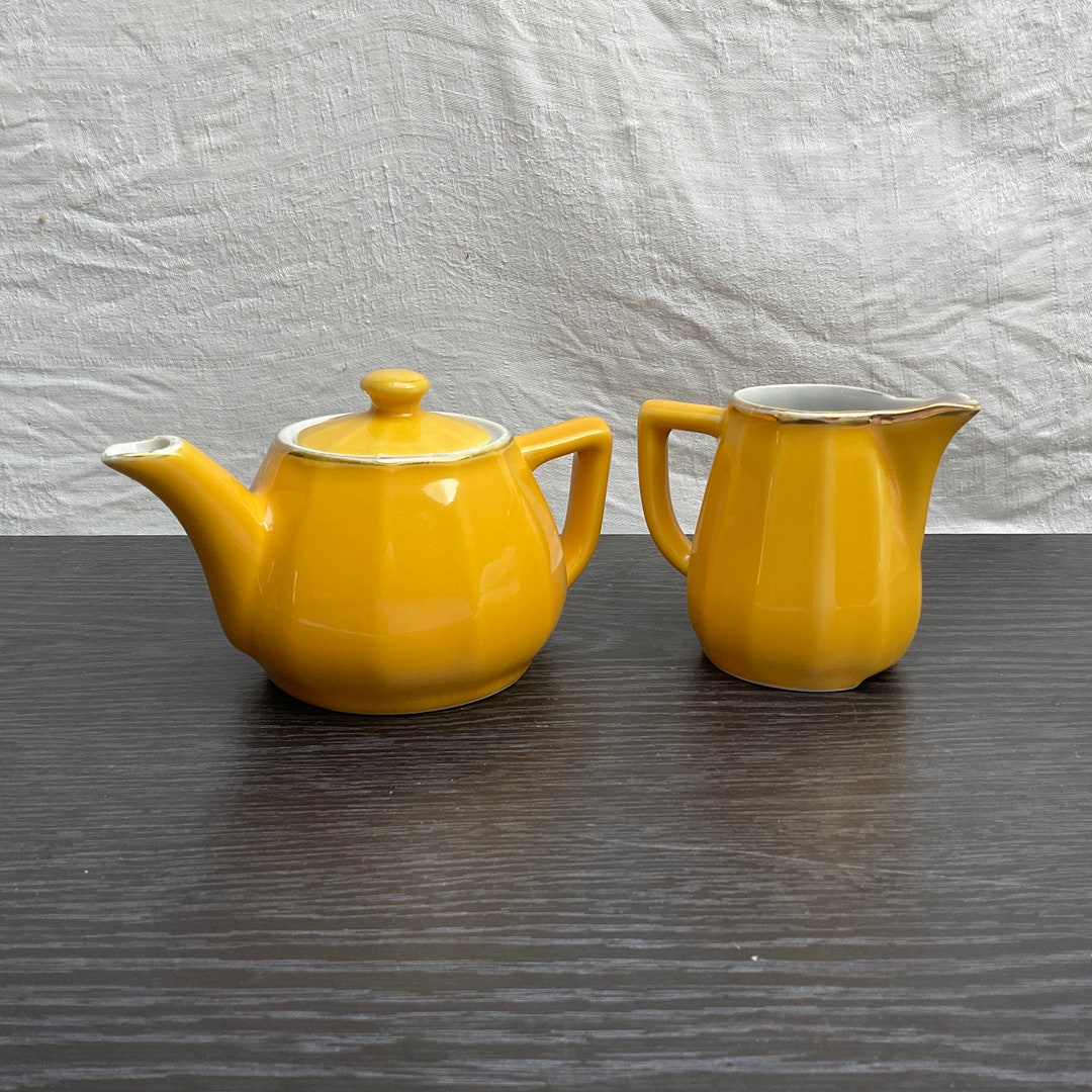Vintage, French, APILCO, Yves Deshoulieres, Small Tea Pot, Creamer ...