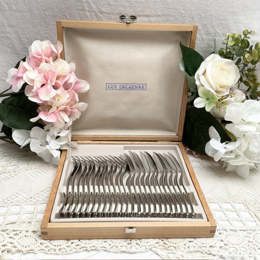 Fabulous, Set of 12, GUY DEGRENNE, Fish Cutlery, Stainless Steel ...