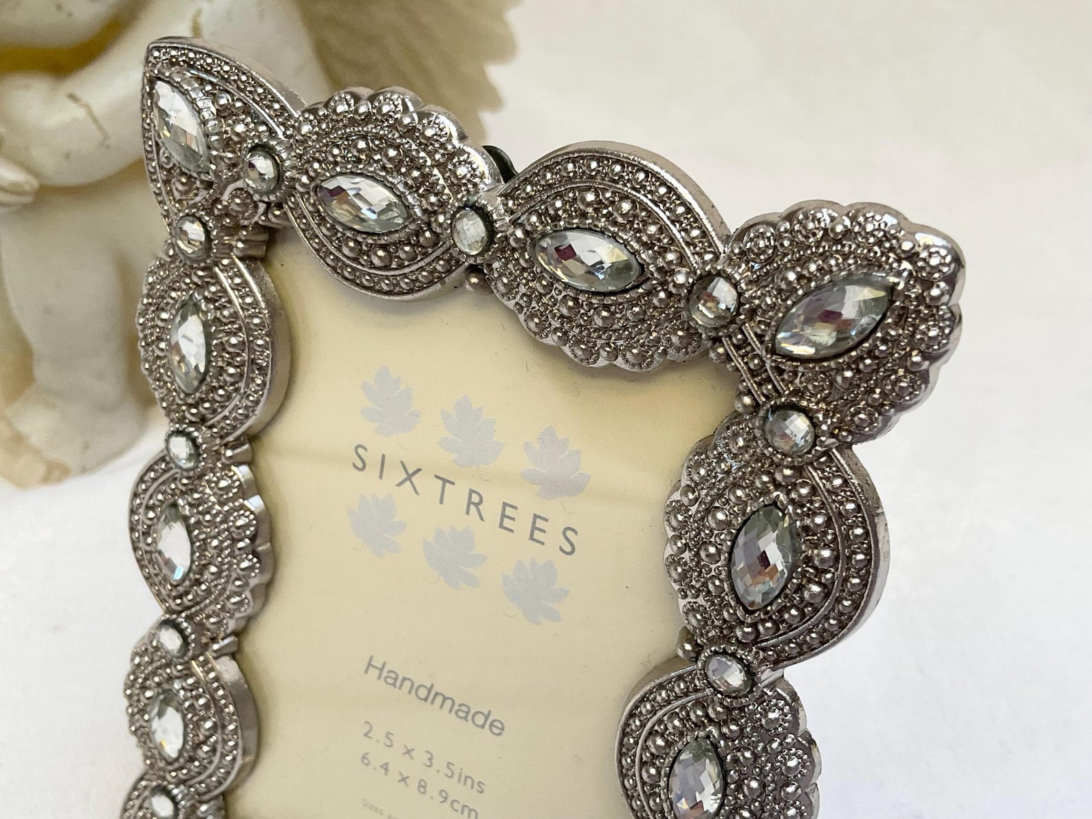 Ornate Sixtrees Cecilia, Silver Metal, Jewelled Photo Frame ...