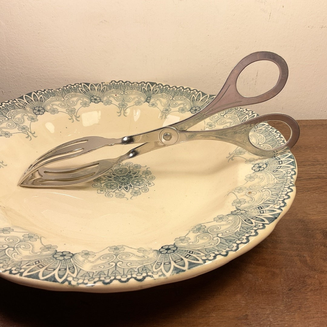 Vintage, Italian, Alessi Alfra, Cake Tongs, Serving Tongs, 18/8 ...