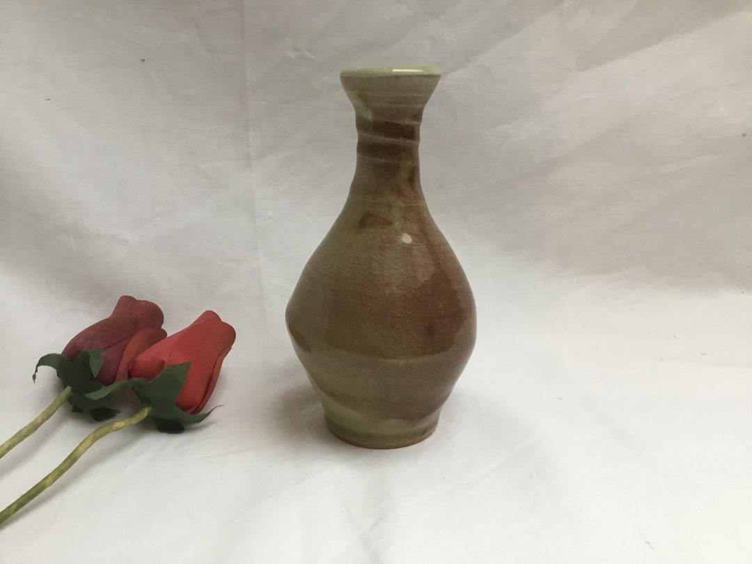 Vintage, Nethybridge Pottery, Beige, Glazed, Bud Vase, Glazed Pottery ...