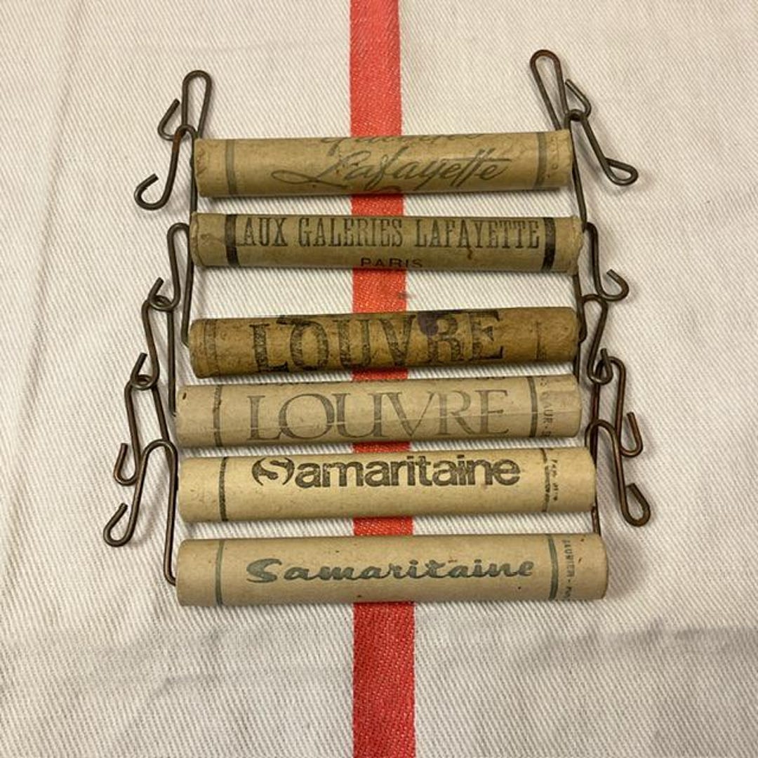 French, Antique, Cardboard, Carrier Bag Handle, Parcel Handle, Shop ...