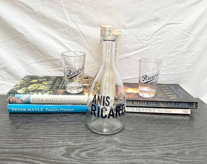 Set of Classic, Vintage, French, Ricard Glasses, Carafe, Pastis ...