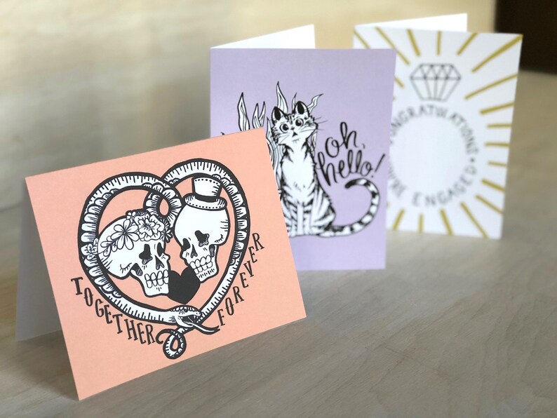 Congratulations You're Engaged Bling Ring Illustrated - Etsy