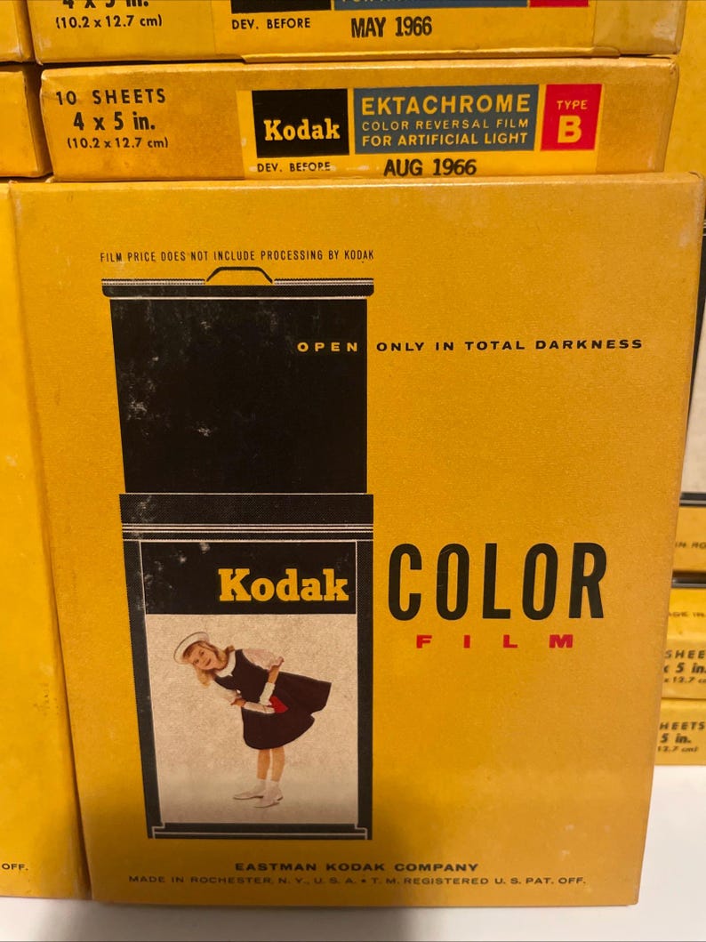 1960s Kodak Ektachrome Type B 4x5 Film - Etsy