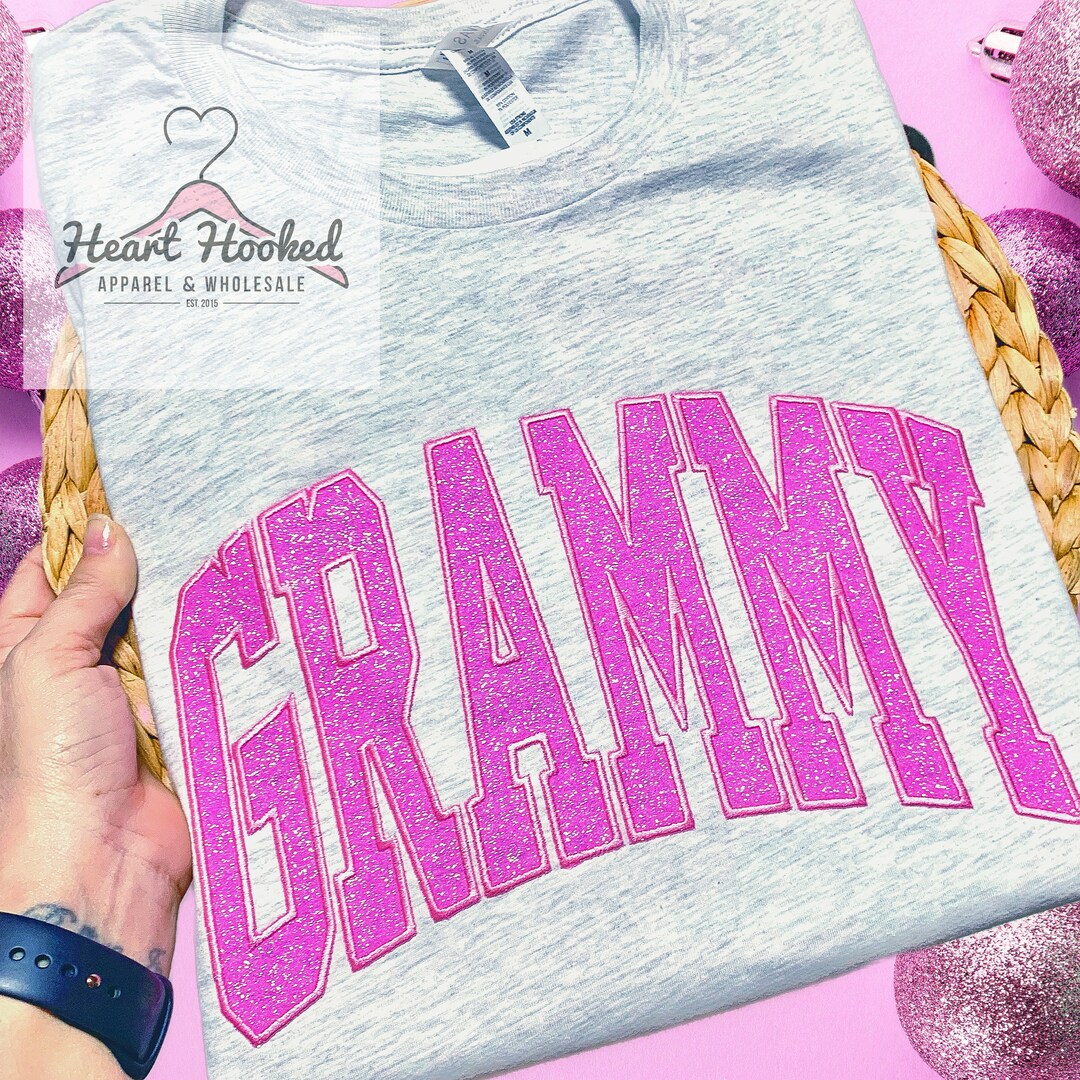 Grammy Pink Glitter on an Ash Color Shirt Wifey| Sweatshirt| Custom ...