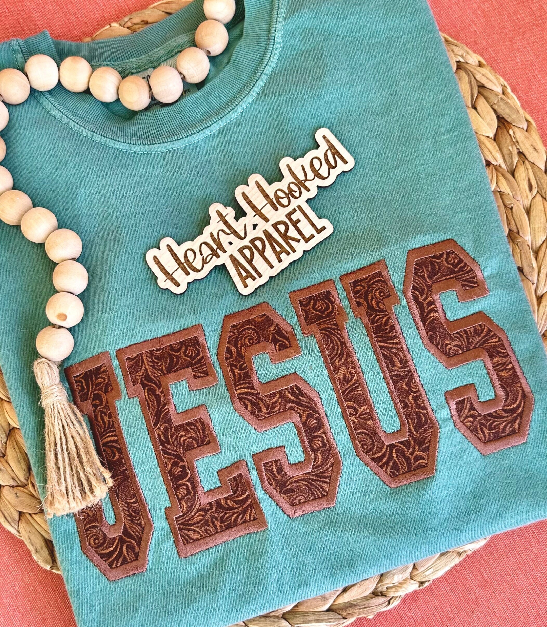 Jesus Long and Short Sleeve| (( Please View ALL Photos)) Faux Tooled ...