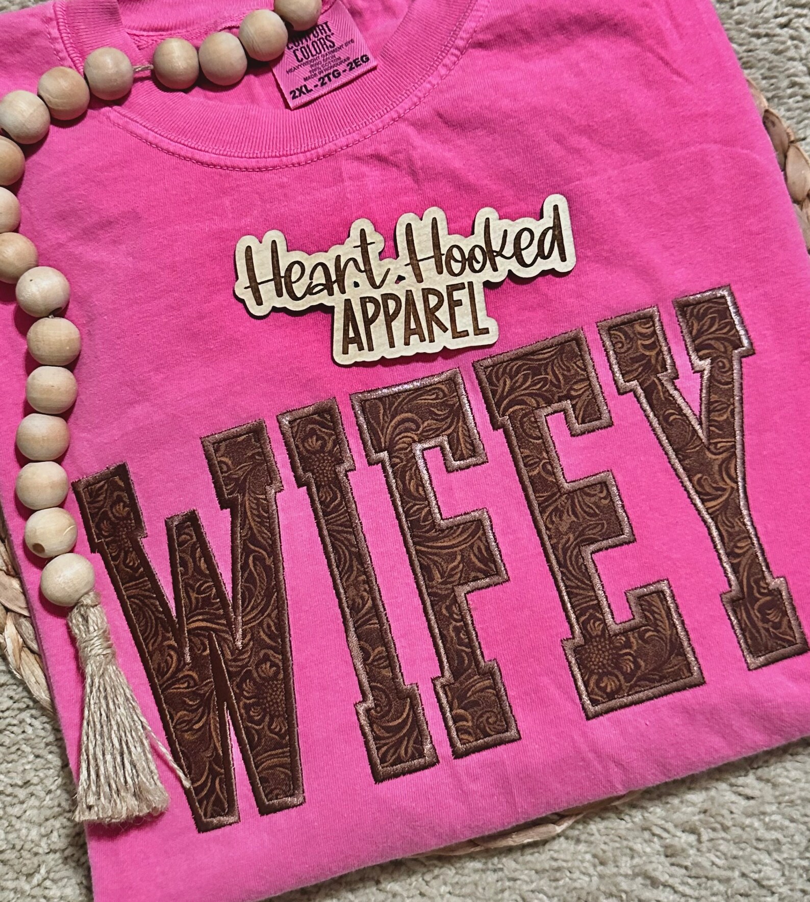 Wifey Faux Tooled Leather Fabric| Sweatshirt| Custom| Punchy | Western ...
