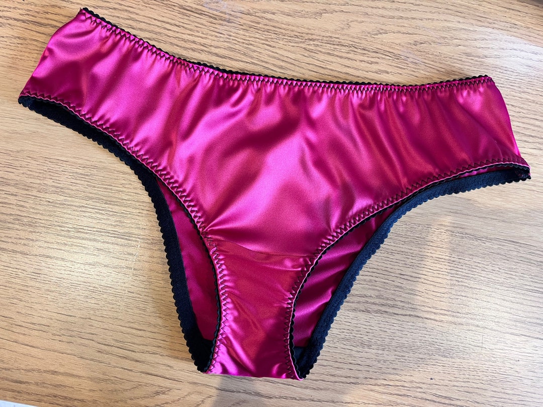 Lorena Satin Brazilian Knicker, Available in Sizes UK8-22. - Etsy