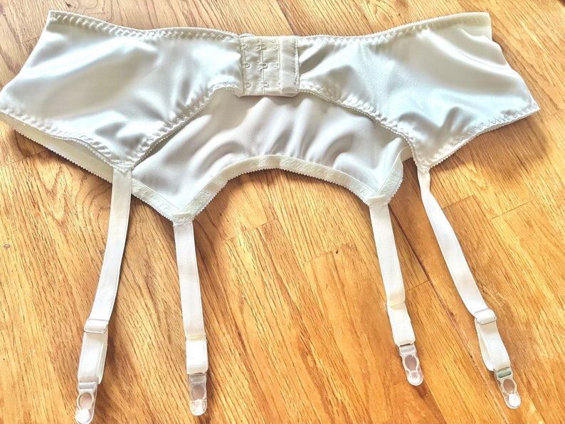 Wedding Underwear Ivory Satin Suspender Belt With Blue Satin Bow and ...