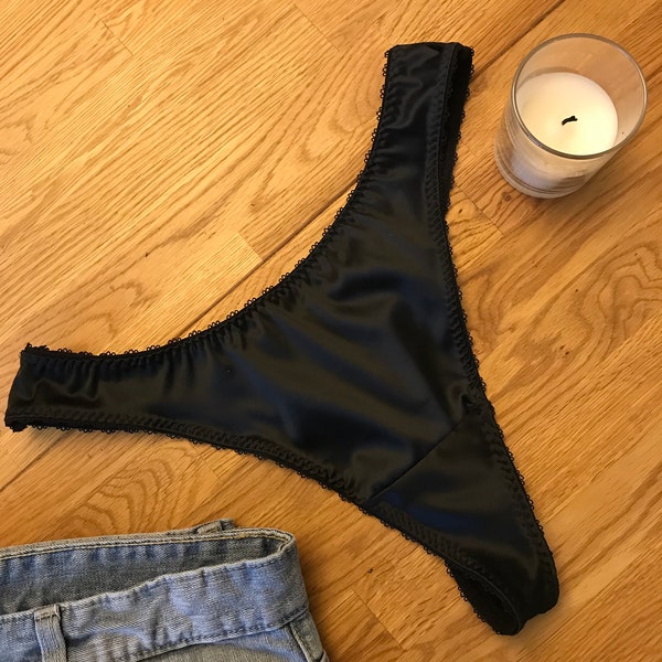 Satin Thong - Etsy