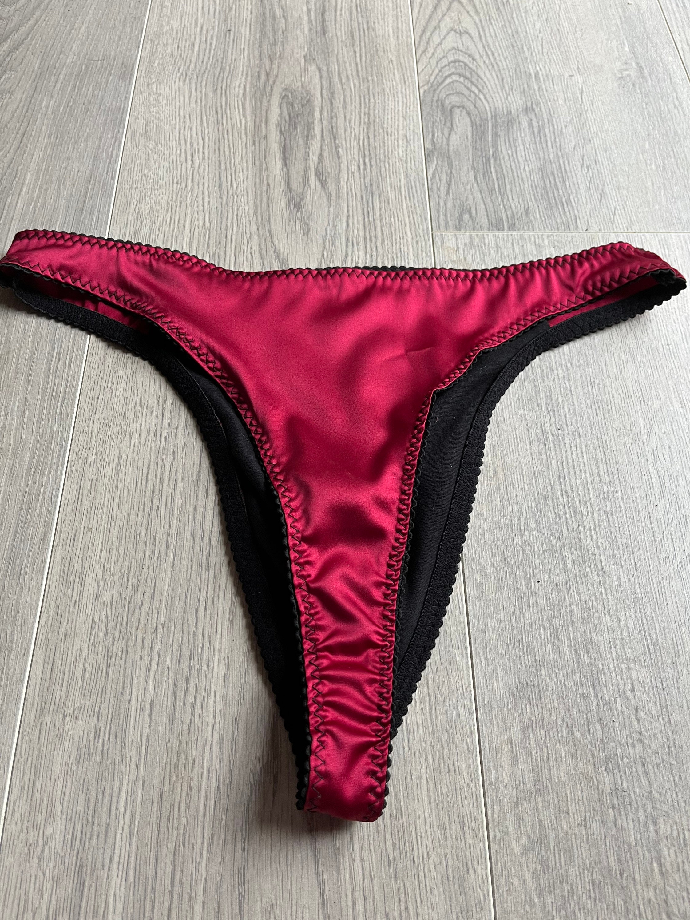 Sexy Satin Thong For Men Red Satin Thong For Men Etsy