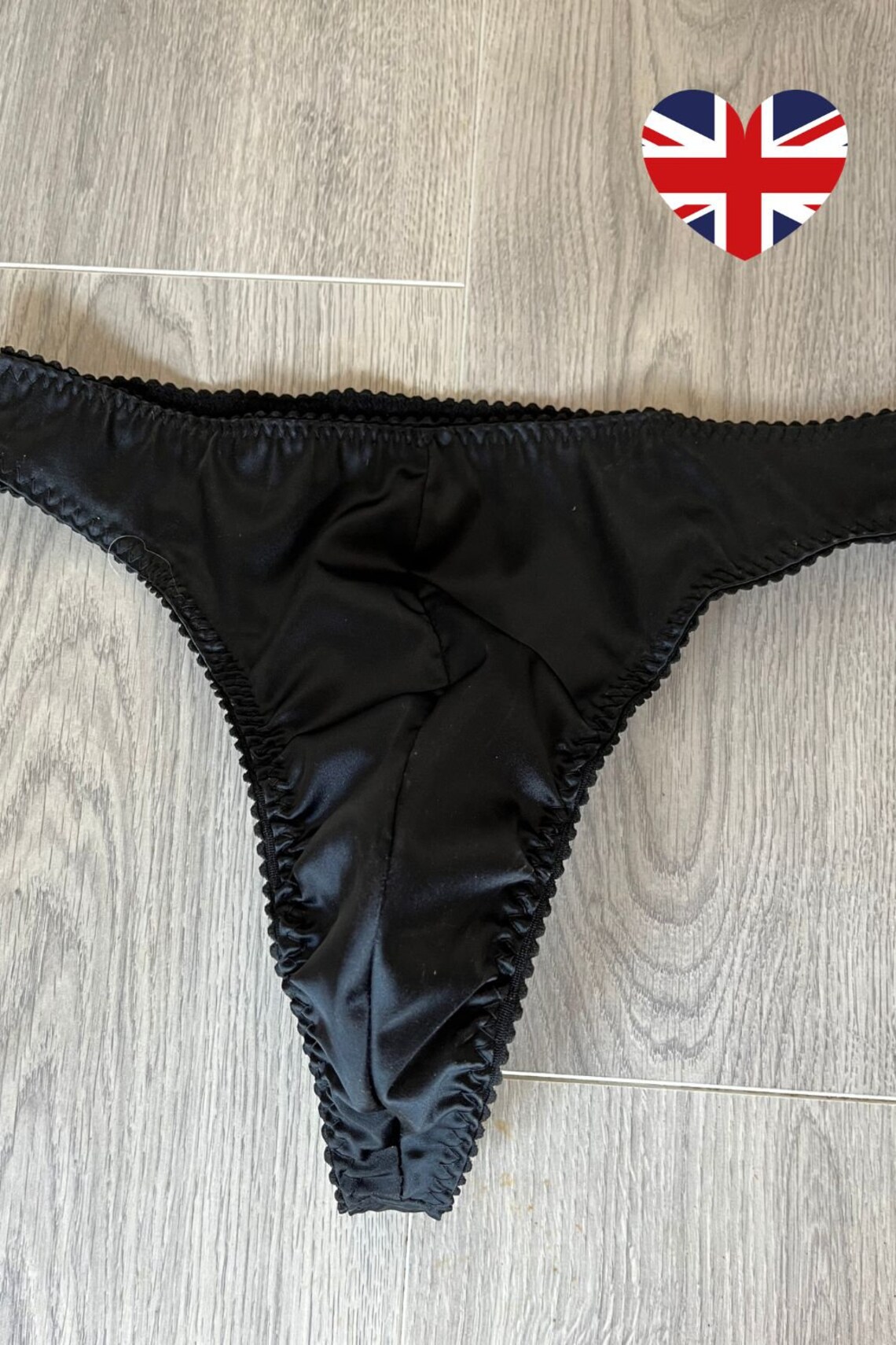 Black & Ruby Red Male Satin Thong. Available in Size 30 38 - Etsy