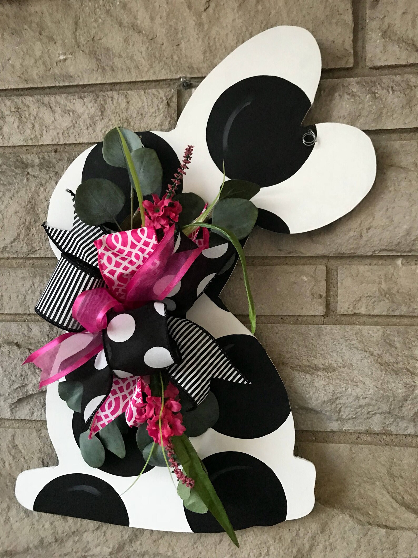 Easter Door Hanger Easter Bunny Door Hanger Wood Sign - Etsy