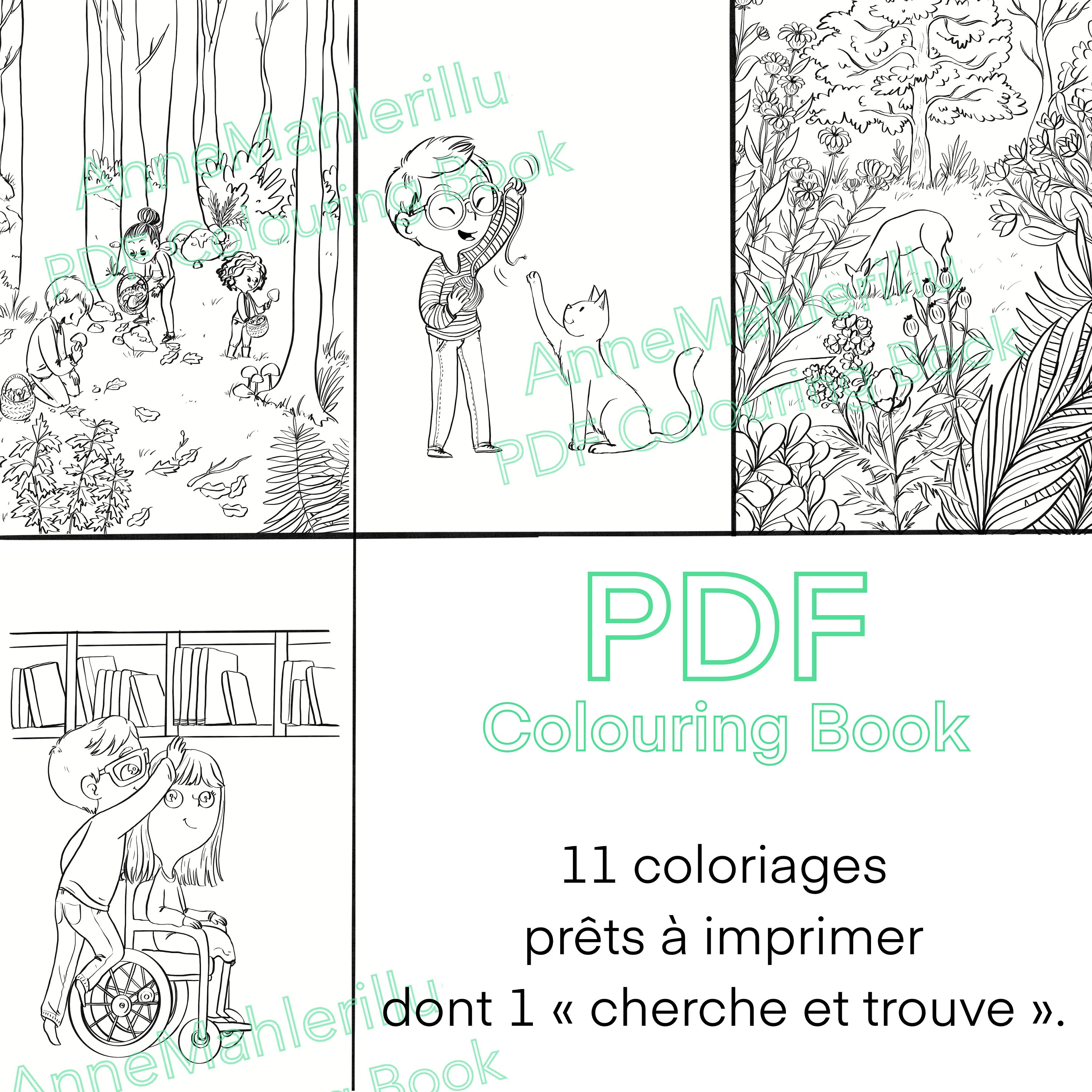 CHILDREN'S Coloring Book + TUTORIALS /coloring Book Seeds of JOY + Tips ...