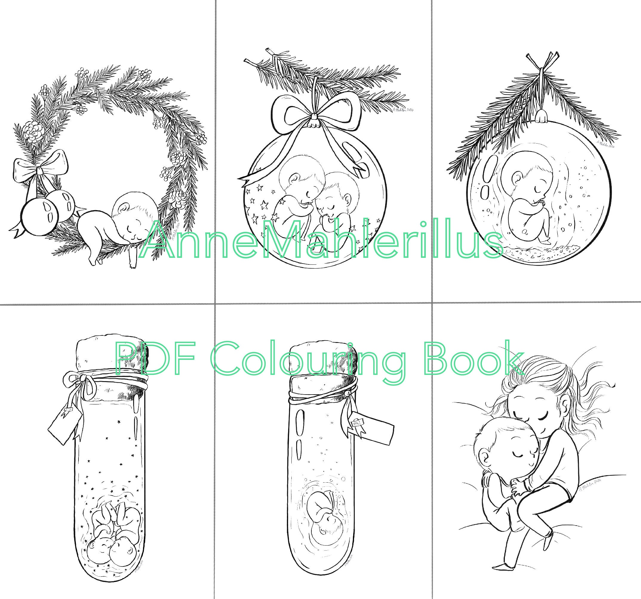 Coloring Book Babies / Cahier Coloriages Bébés / Printable Adult ...