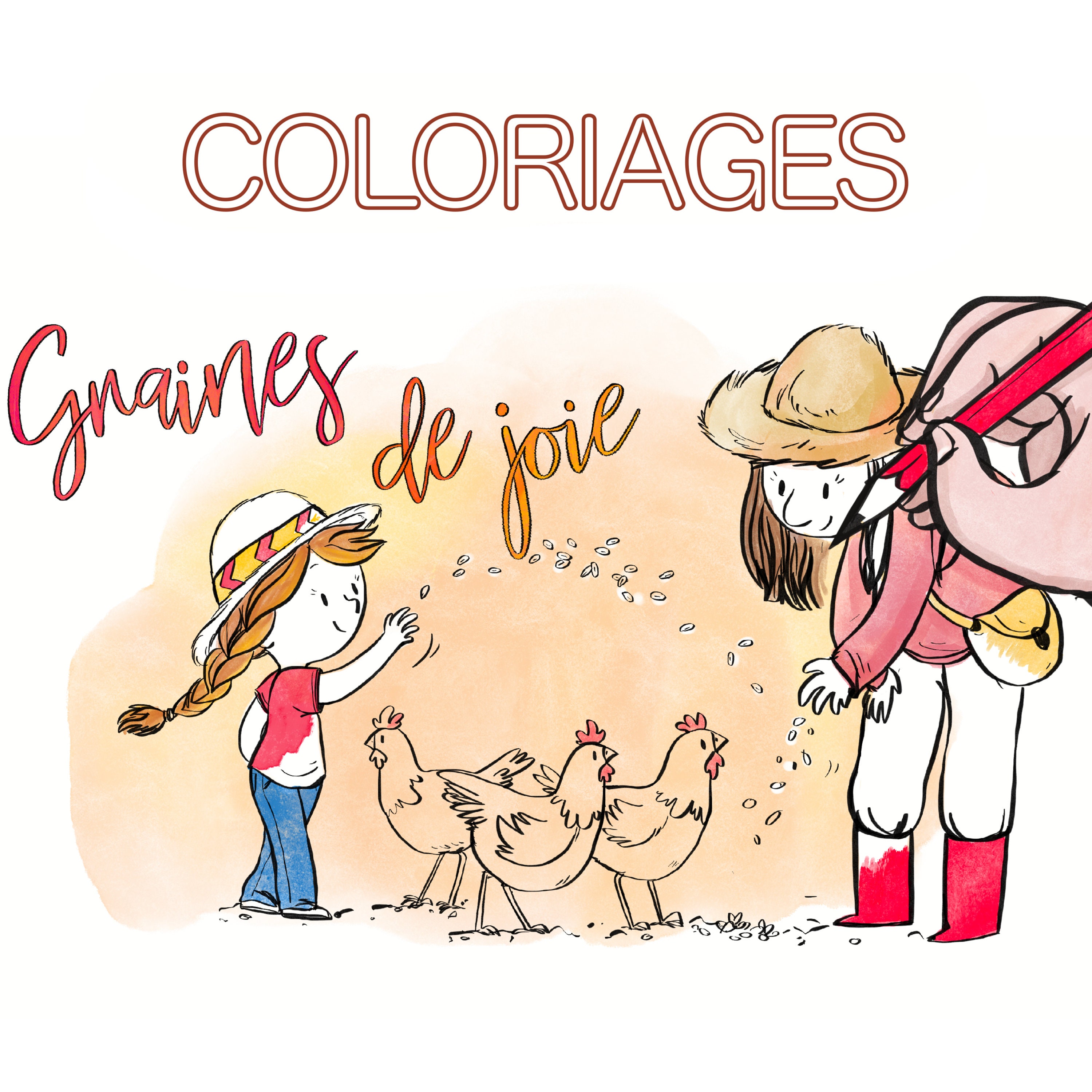 CHILDREN'S Coloring Book + TUTORIALS /coloring Book Seeds of JOY + Tips ...