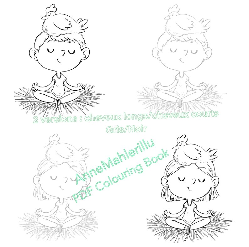 Coloring Zen Hen Printable PDF / Coloring Hen Zen PDF to Print, Adult ...