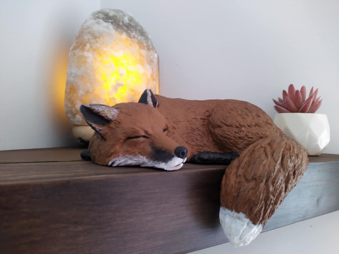 Liska the Fox LIGHTWEIGHT Shelf Sleeper Ornament - Hand-painted ...