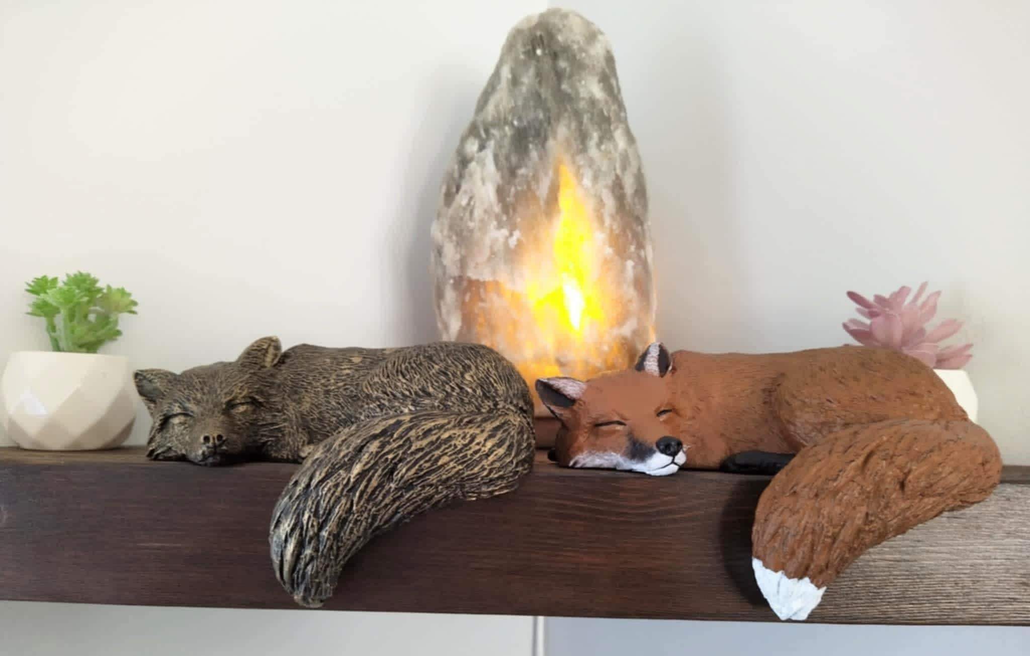 Liska the Fox LIGHTWEIGHT Shelf Sleeper Ornament - Hand-painted ...