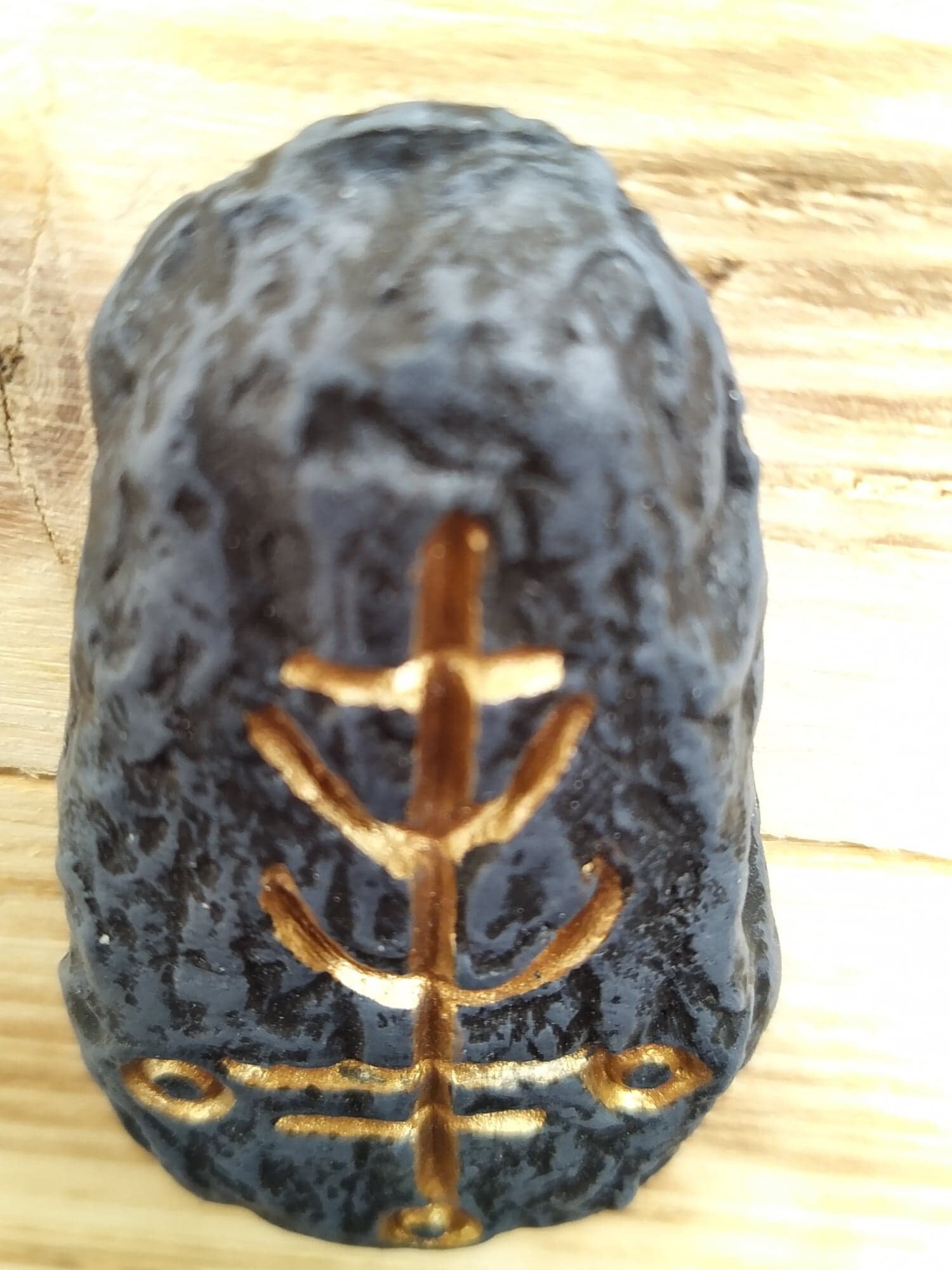 LUCK Will FOLLOW ME Viking Rune Symbol Stone, Plant Pot Garden or ...