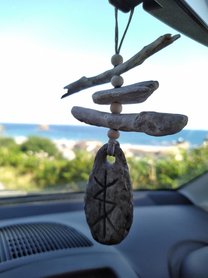Viking Protection / Safe Travel Rune Valhalla Ladder Car Mirror Charm ...