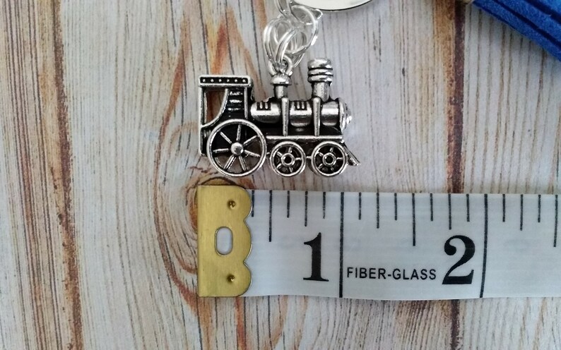 Steam Engine Train Key Chain With Blue Tassel Mens Keychain - Etsy UK
