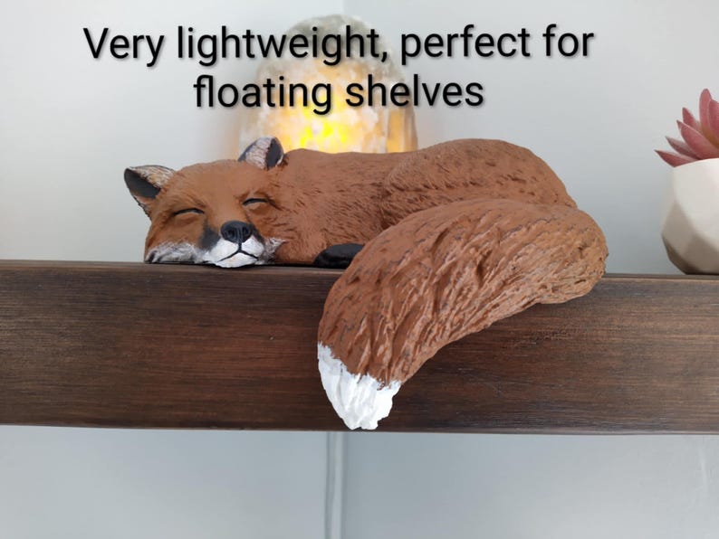 Liska the Fox LIGHTWEIGHT Shelf Sleeper Ornament - Hand-painted ...