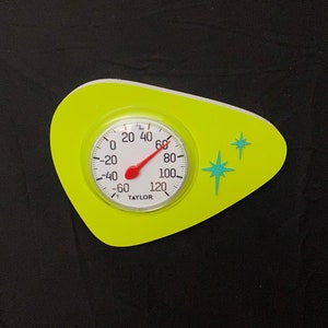 Mid Century Atomic Thermometer, Water Proof, Outdoors or Indoors ...