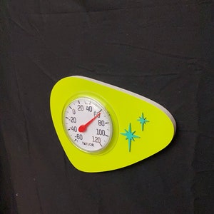 Mid Century Atomic Thermometer, Water Proof, Outdoors or Indoors ...