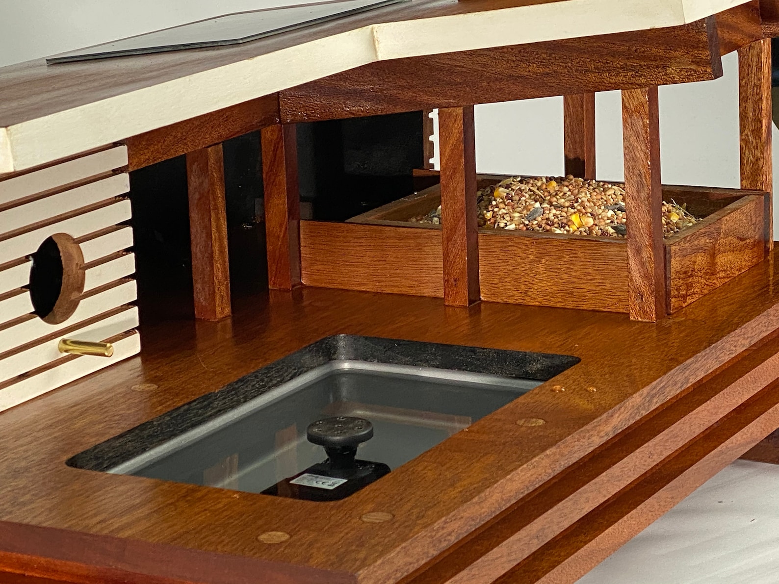 Mid Century Modern Bird Spa Resort 3.0, Solar Powered Water Feature ...