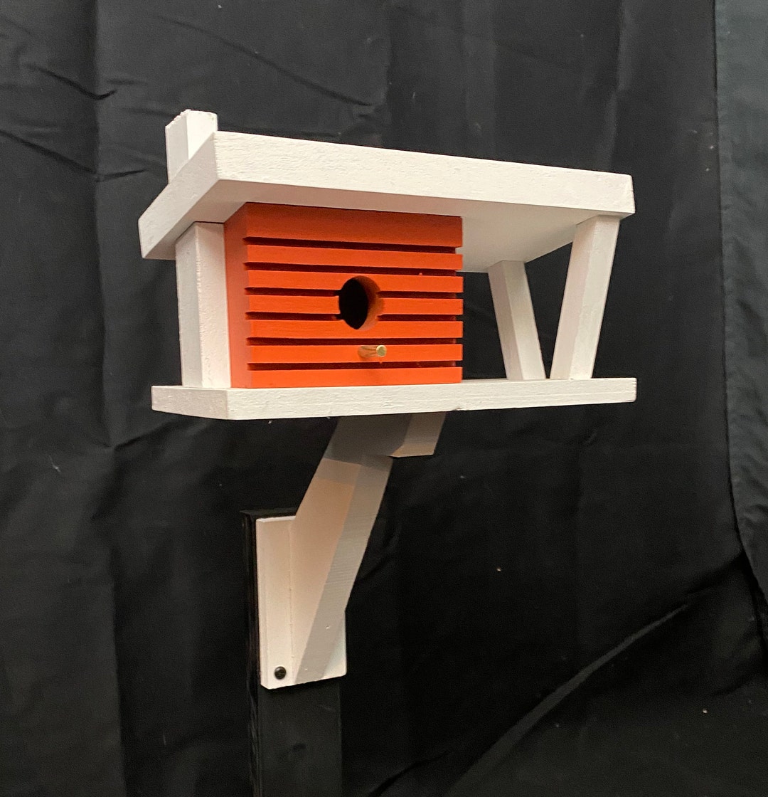 Hummingbird House, Mid Century Modern Birdhouse, Modernest Gift, Hand ...
